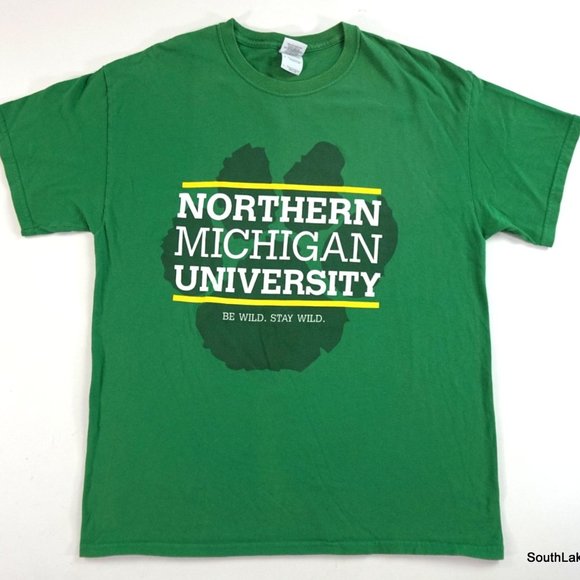 Gildan | Shirts | Nmu Northern Michigan Wildcats Graphic Tshirt Be Wild ...